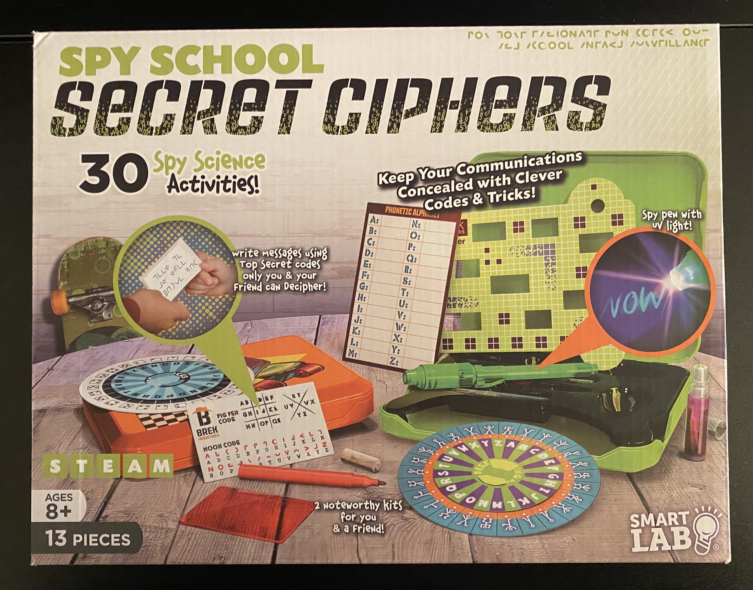 Spy School Secret Ciphers Smart Lab STEAM Kit | The Haunted Whimsy LLC